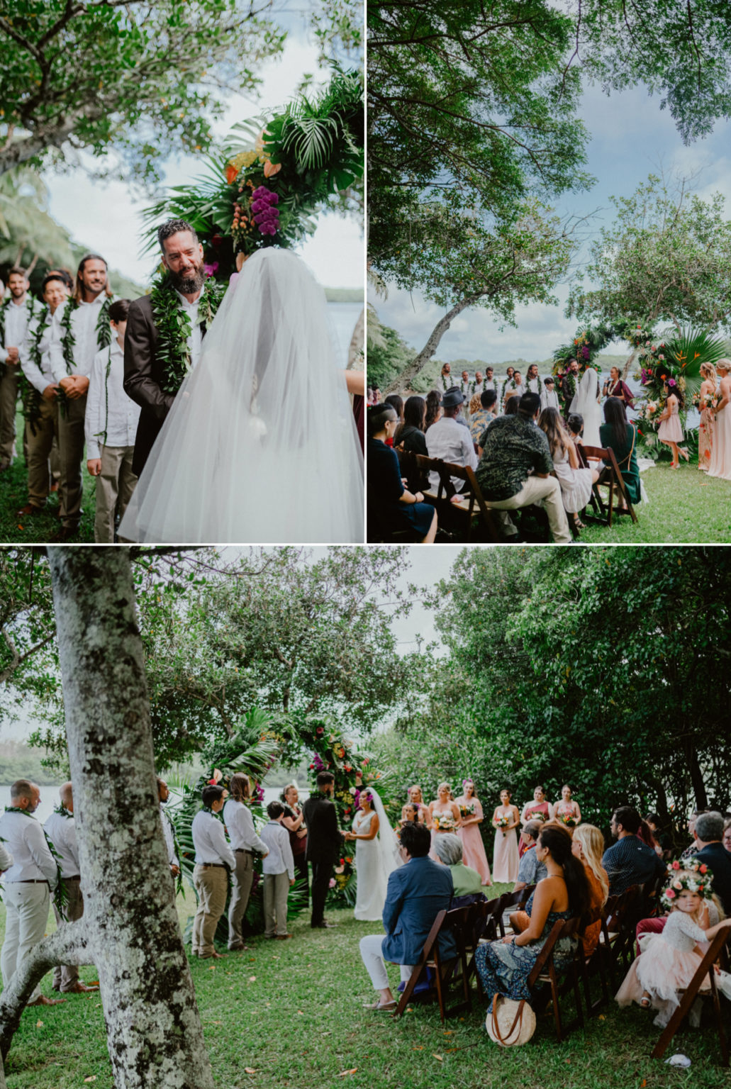 Tropical Wedding at Moli'i Gardens and Fishpond